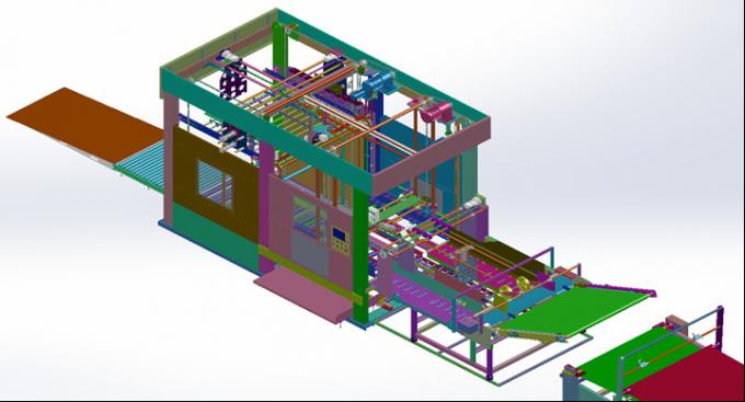Touch Screen Auto Stacker Machine Flip Flop Stacking Sheets